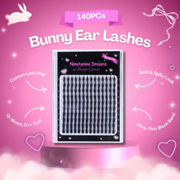 140PCs Bunny Ear Lashes