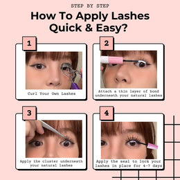 140PCs Bunny Ear Lashes